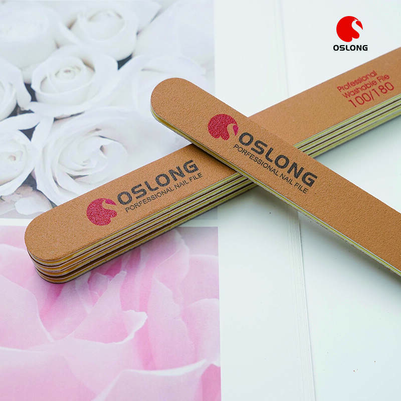 Factory Free Sample Waterproof Emery Straight Colorful Nail Files Supplier