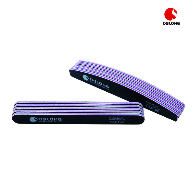 OEM Custom Double Side 120 180 Grits Black Emery Board Manicure File