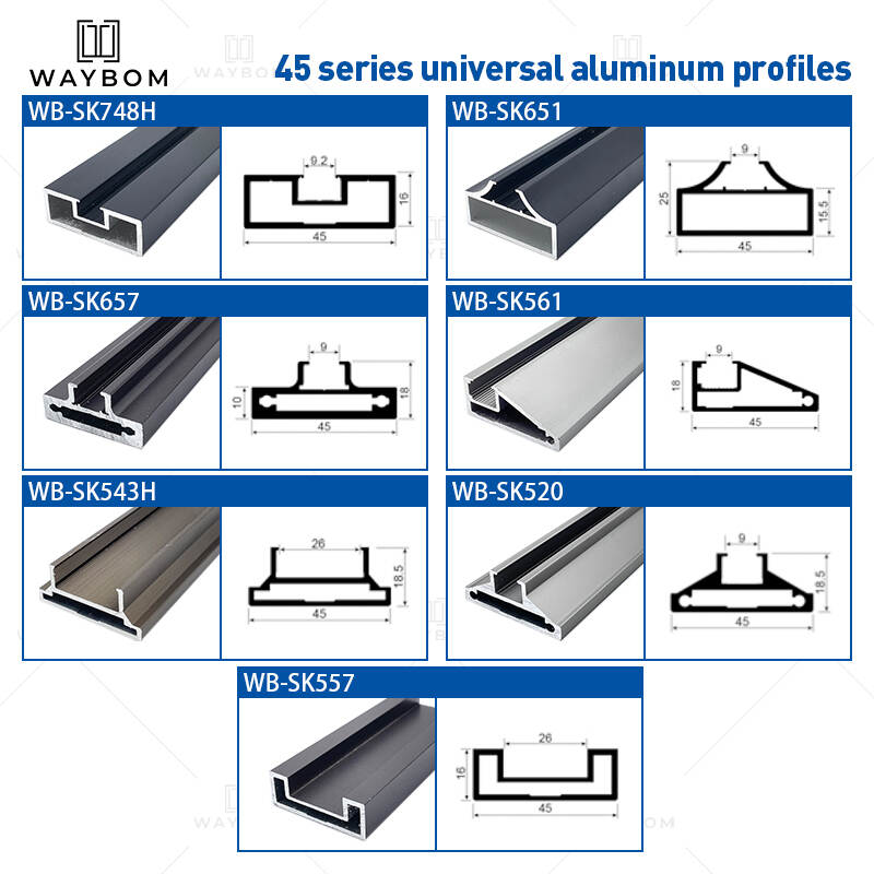 45 Series interior aluminum swing door coated glass slim frame full ...