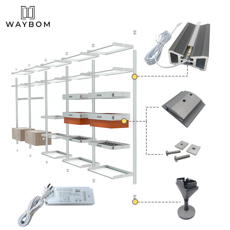 Bedroom Metal Wardrobe Pole System Closet System Combination Black ...