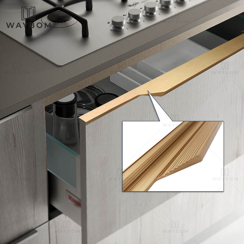 Anodizing Kitchen Cabinet Door Handles Hardware Cabinet Drawer Edge ...