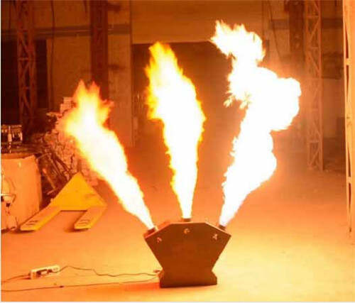 DMX Three Heads Flame Projectors Stage Effect Fire Machine for Stage ...