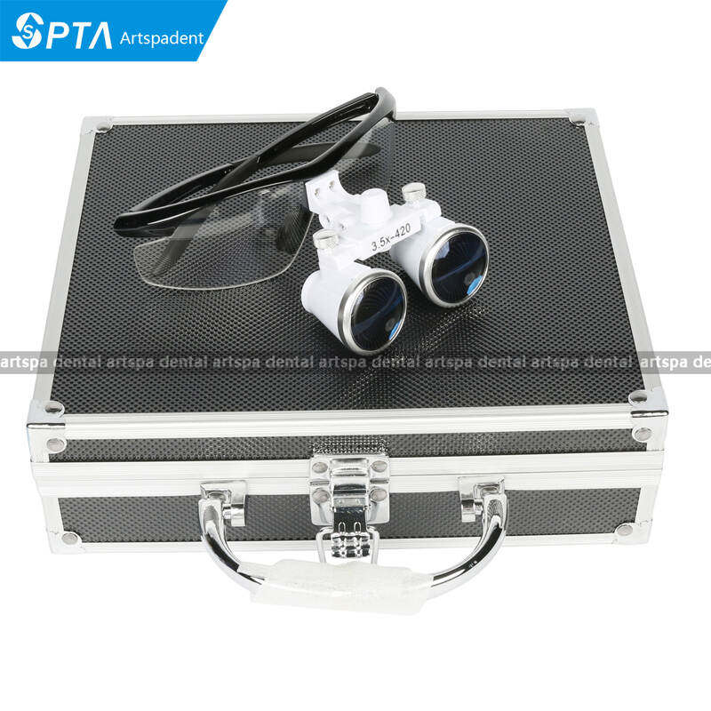 LED 3.5X 2.5X Dental Optical Loupe Magnifier Glasses Medical Surgical ...