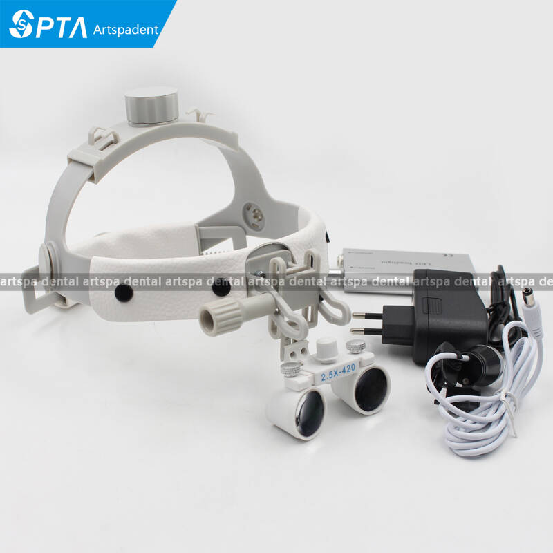 Medical rechargeable headlamp ent clip dental loupe for operation with ...