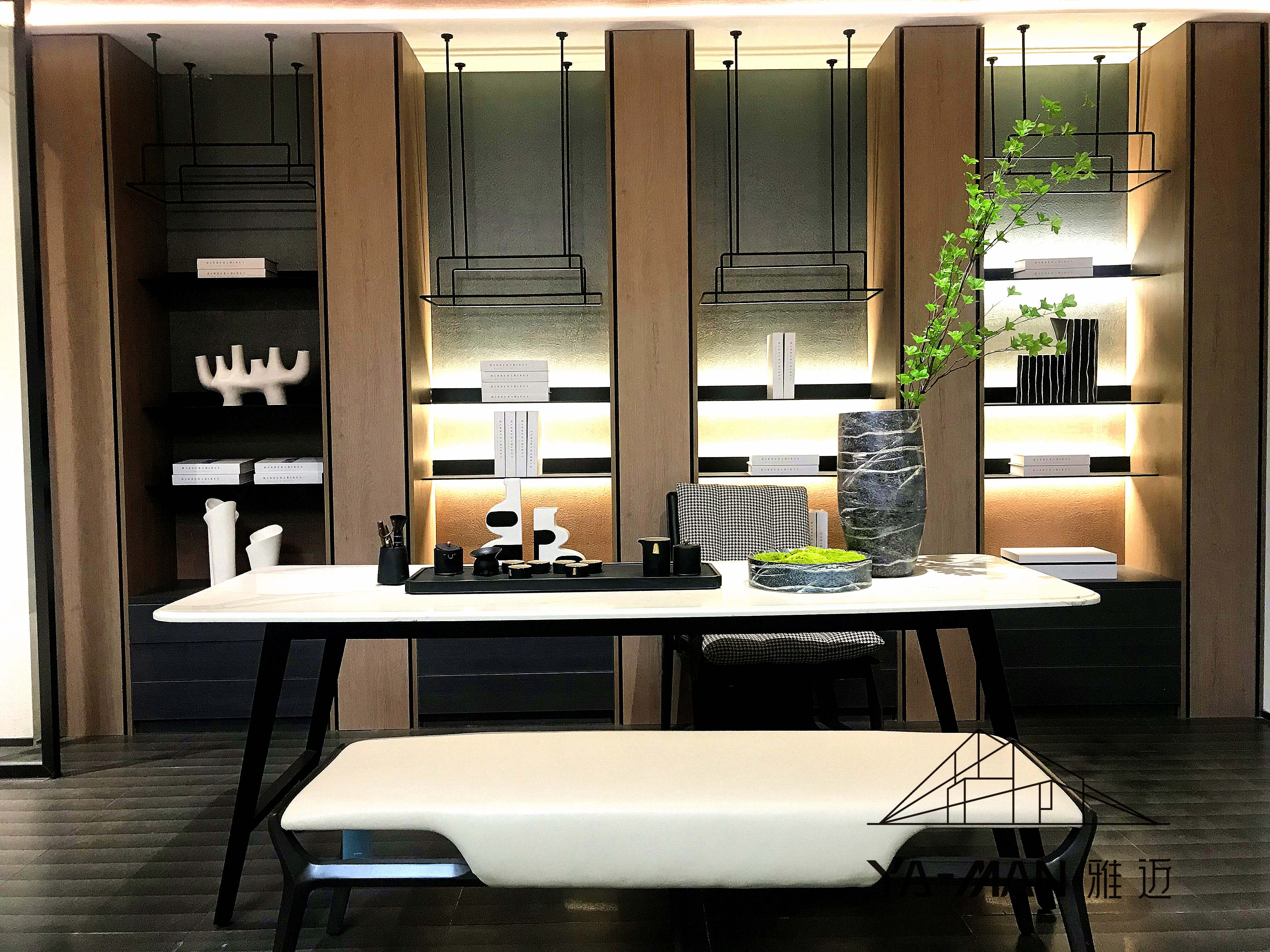 YAMAN Showroom sample cabinet for client display