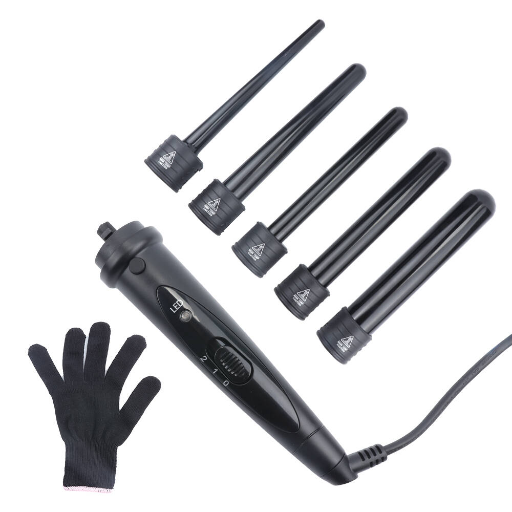 Drop shipping Tube Curling Iron With Wand Ceramic Barrels(CN Stock)