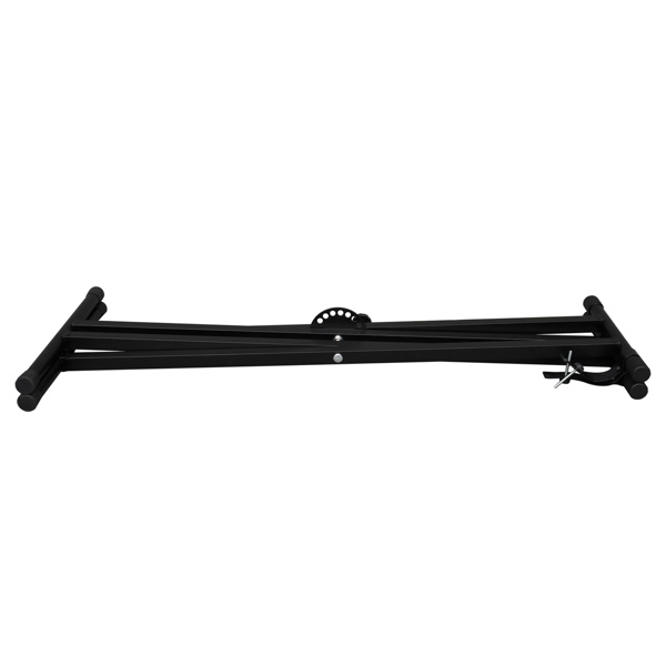 Glarry Dual-tube X-Shape Keyboard Stand and Folding Piano Bench Stool ...