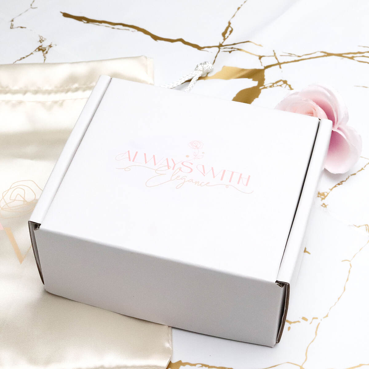 High quality custom white paper box with brand logo printed can ...