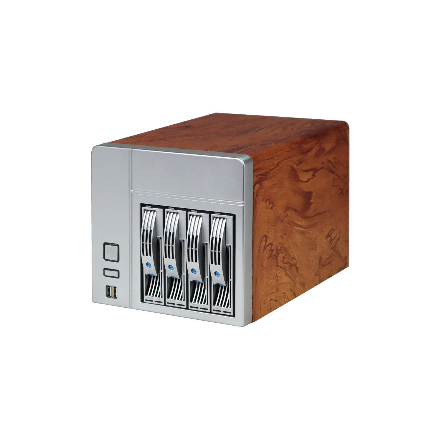 4 BAY NAS server case empty NAS chassis with 1u Power supply