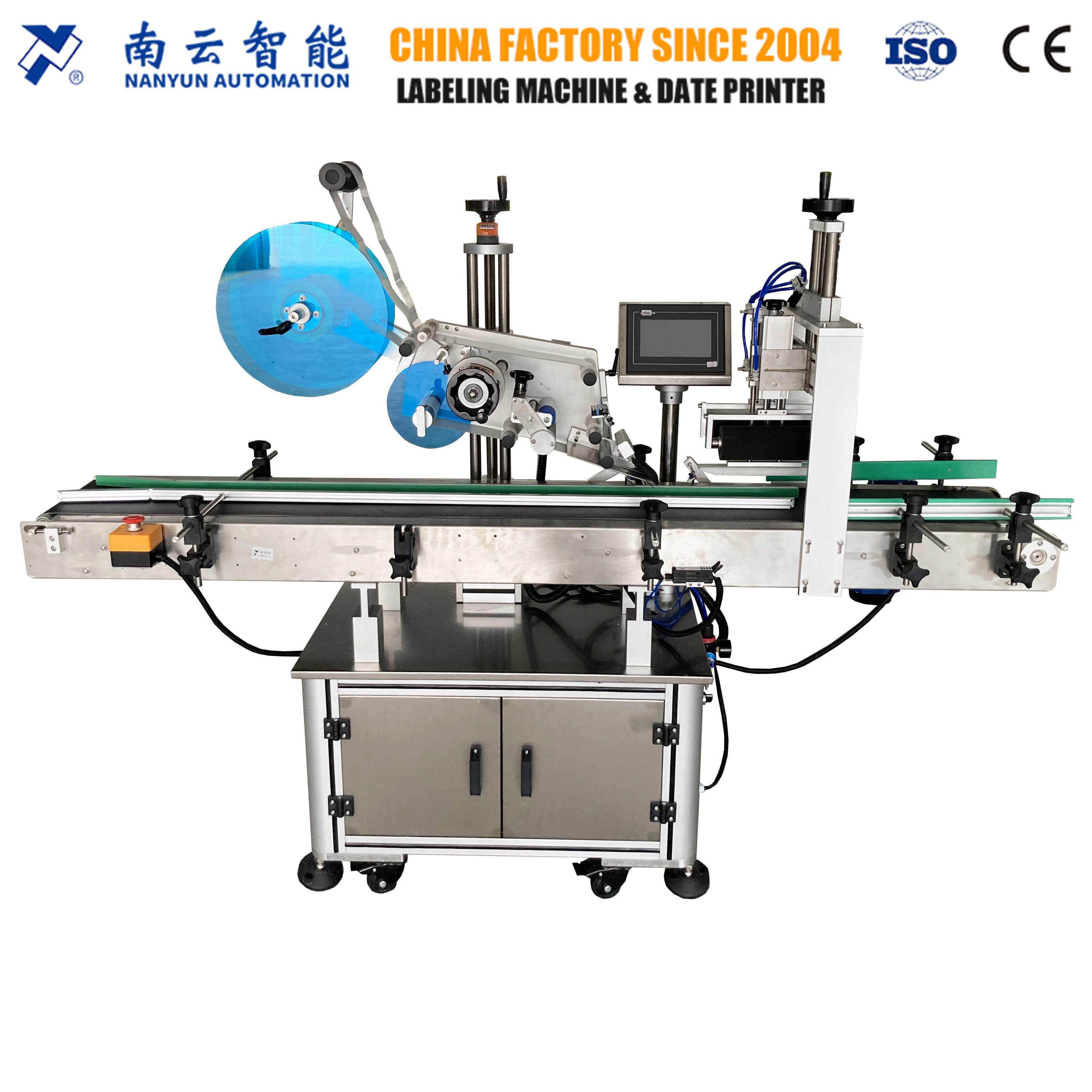 Top Labeler Machine With Corner Flipper For Box/Carton/Case/Tray