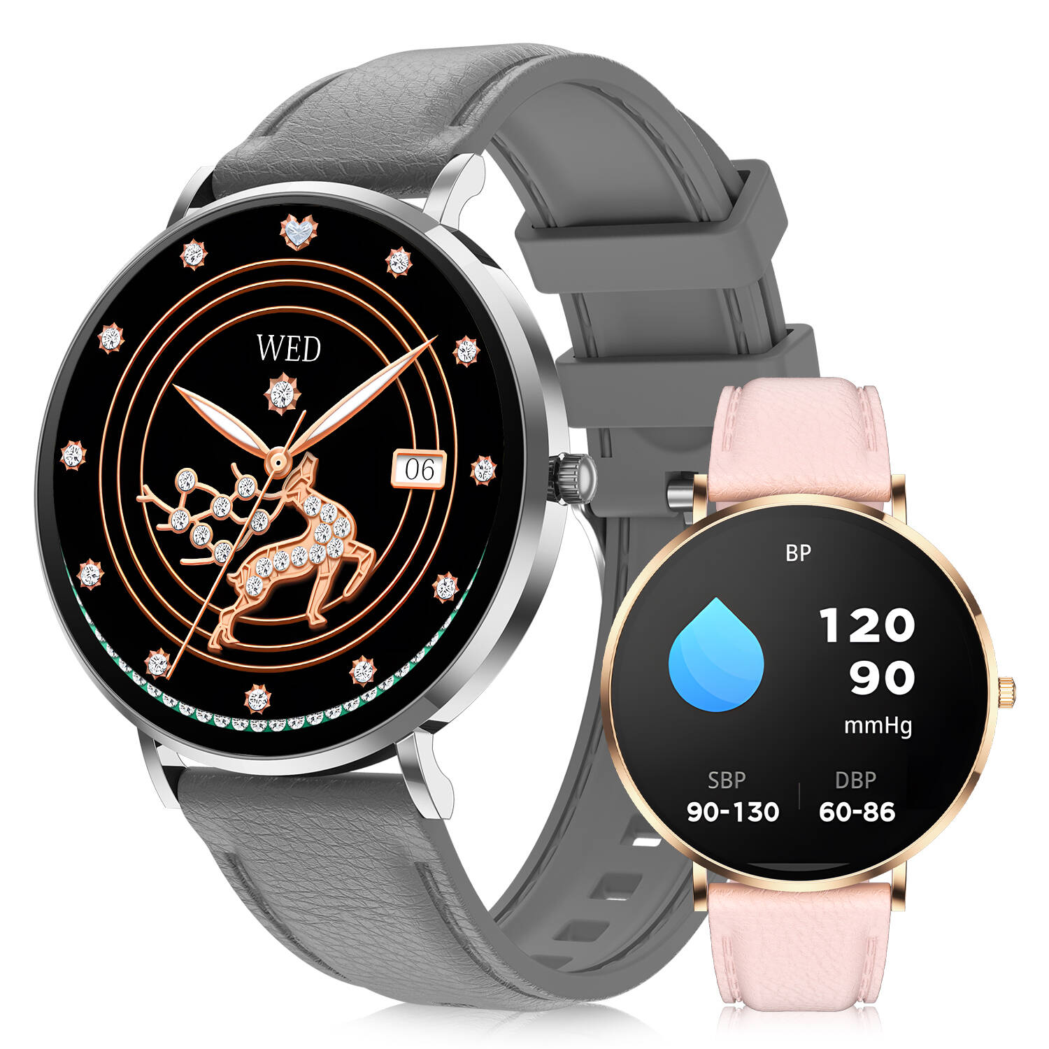 2024 New Lady smartwatch 1.32 Inch Amoled Fashion Watch VT8 Pro SOS ...