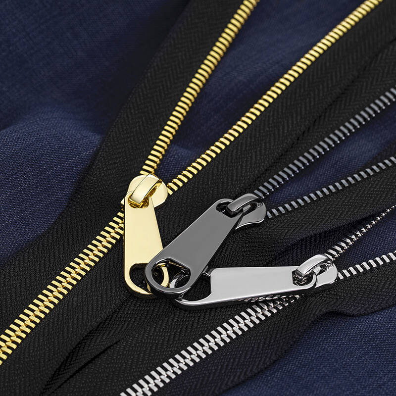 Metal Zipper with Double Dot Teeth Manufacturer & Vendor Wholesale