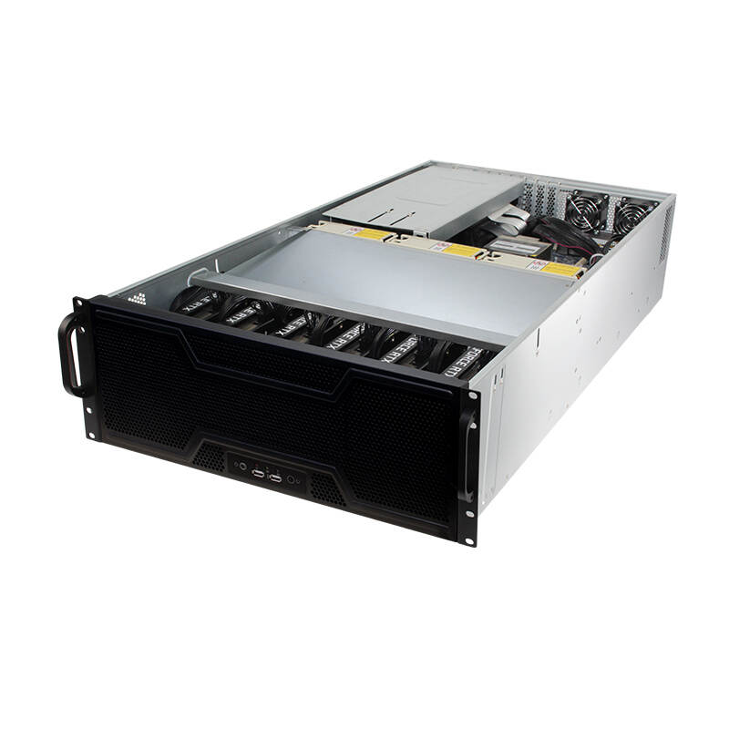 High performance AI Server Case 4U 10 Gpu Rack mount Supports A100 4090 ...