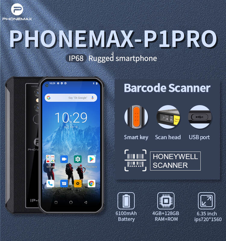 Model P1pro Red Rugged Mobile Phone with Barcode Scanner - ODM OEM ...