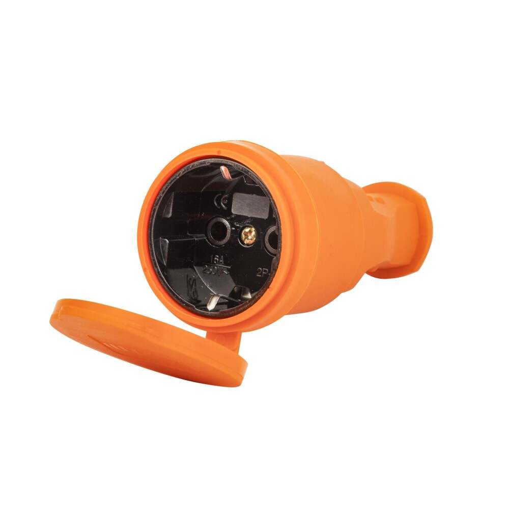 P6061 IP44 Franch plug with cover 16A 250V