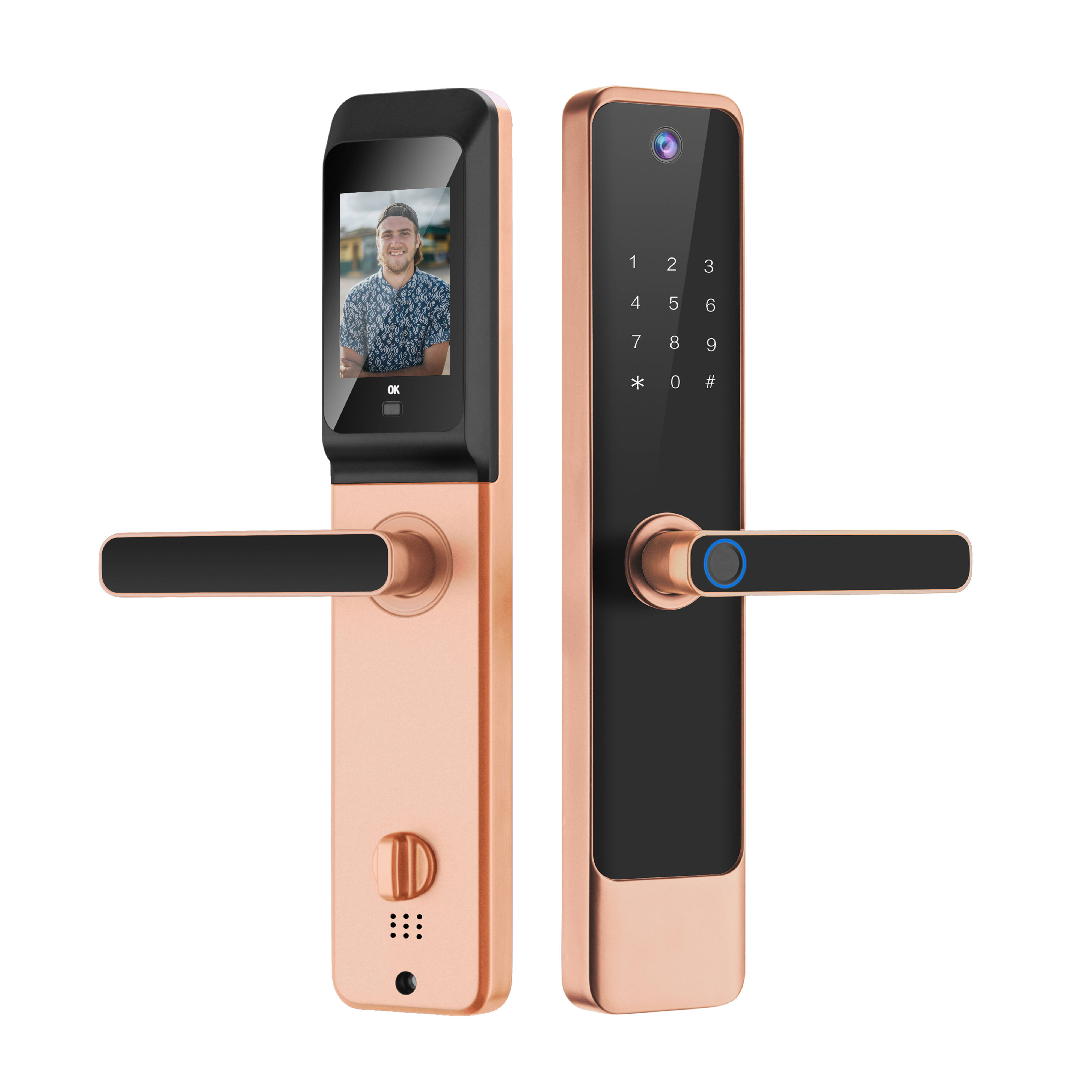Face&Digital Viewer Smart Door Lock