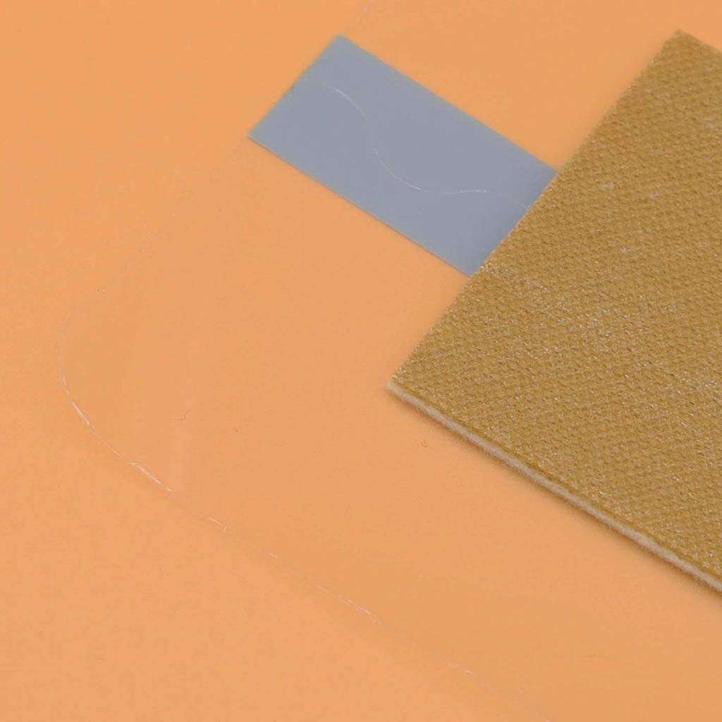 semipermeable waterproof plastic wound dressing with silver