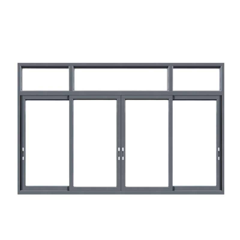 Aluminum Invisible Slant Rails Waterproof Slide Window