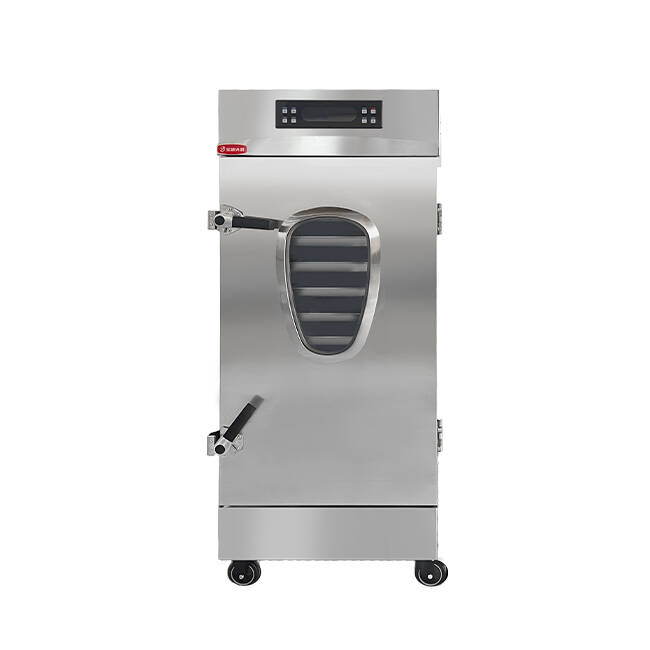 Single-door 12-layer Fully Automatic Rice Steamer Cart with Computer Panel