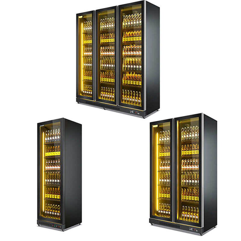 Deluxe Commercial beer and beverage refrigerated Freezer display ...