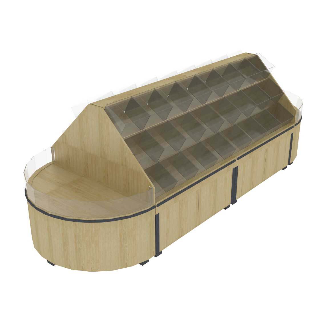 supermarket wooden bulk food displays rack Supplier Manufacturer