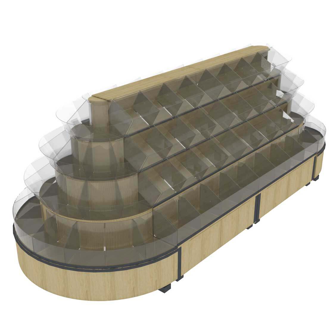 supermarket wooden bulk food displays rack Supplier Manufacturer