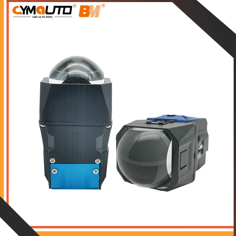 CYMAUTO 1.5inch 2 cups Mini Bi Led Laser Projector Lens Matrix Module ...