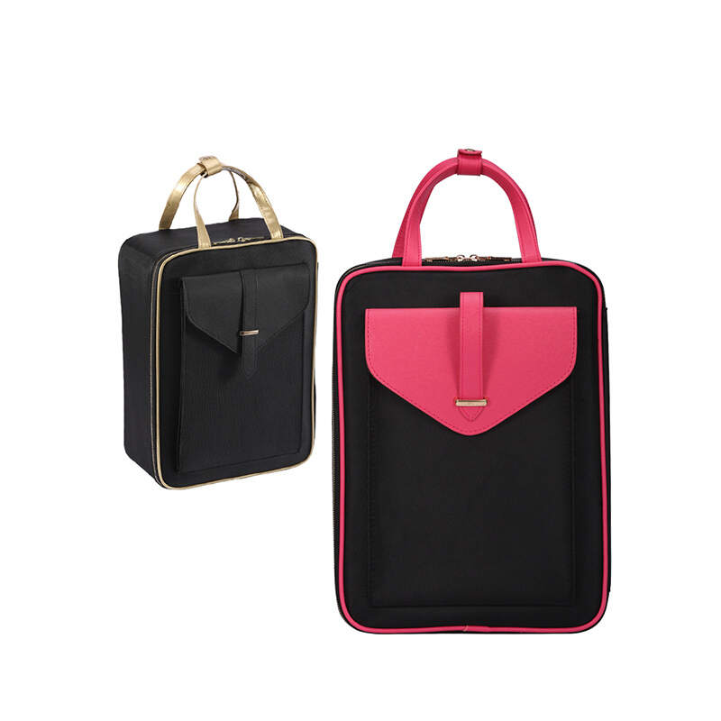 Veninow Multi-Layer Partitions For Professional Cosmetics Bag