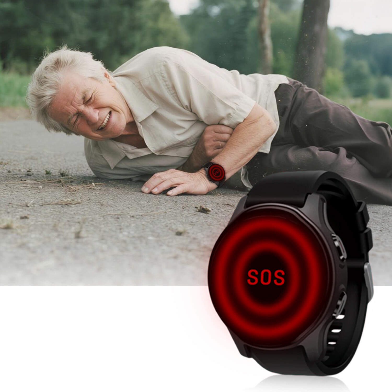 4G Elderly Watch Anti-Lost Fall Detection VL18 GPS Tracking Medicine ...