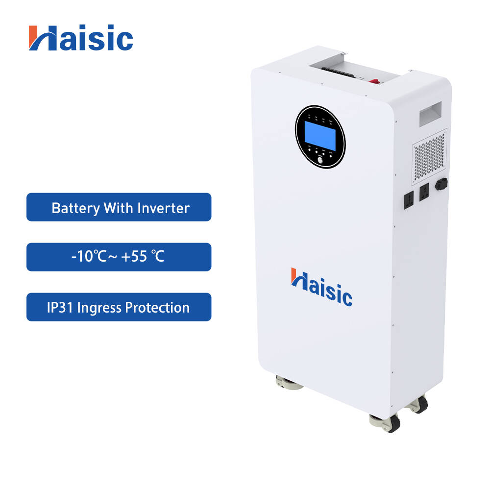 Haisic Built-in Hybrid Inverter Lifepo4 Industrial Lithium Ion Solar ...