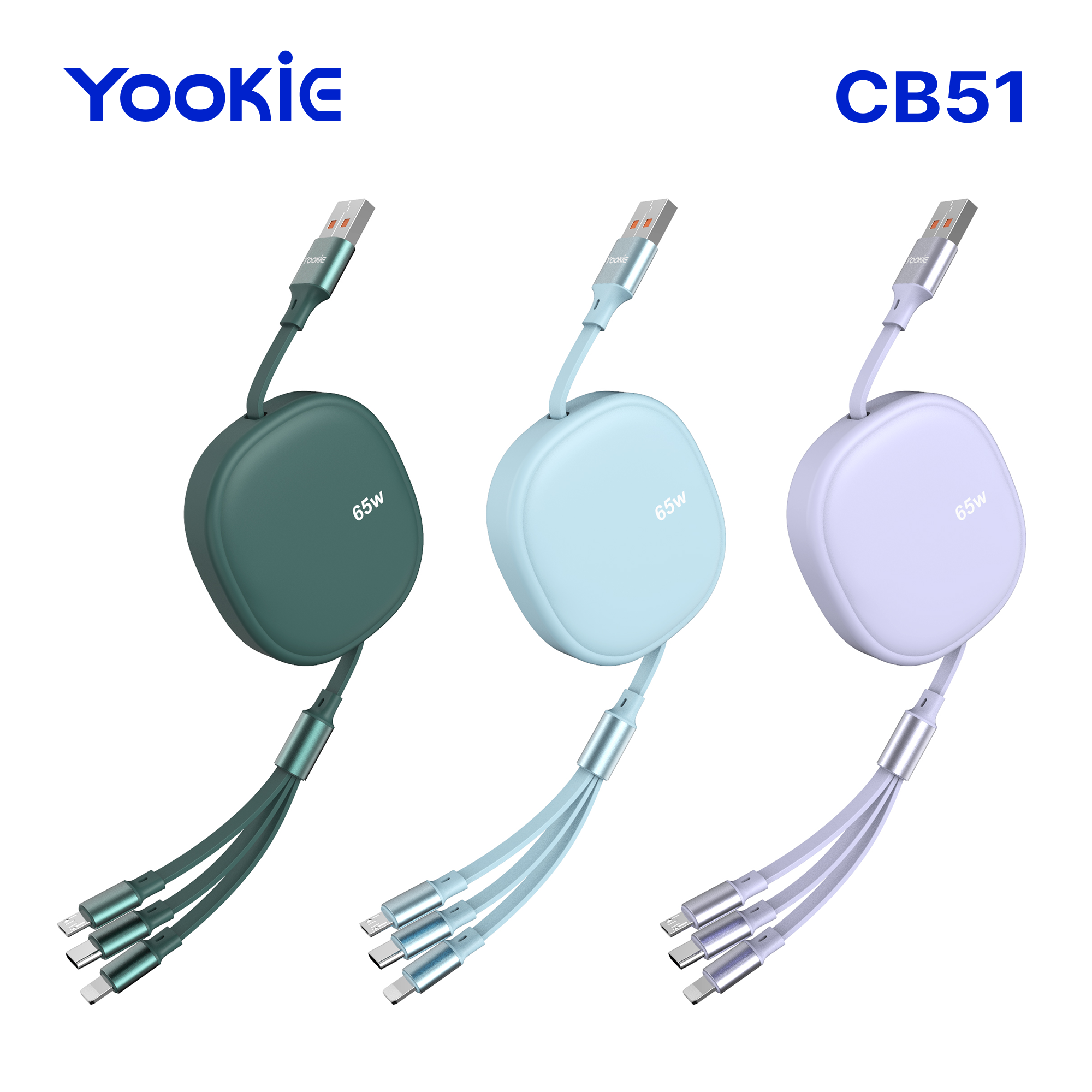 YooKiE CB51 3 IN 1 Data Cable