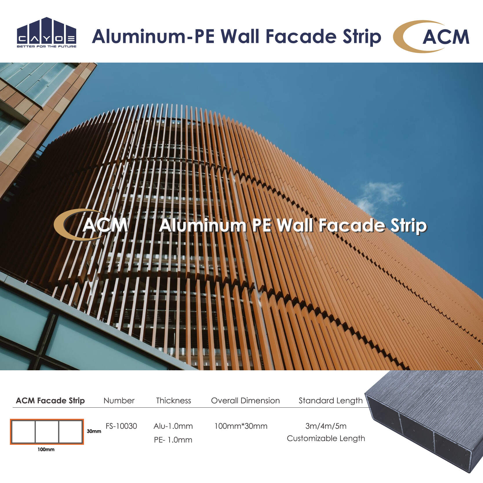 ACM Wall Facade Strip