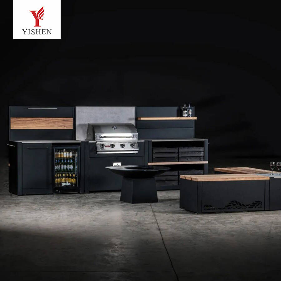 Customizable Cooking Space Modular Outdoor BBQ Kitchen Cabinet