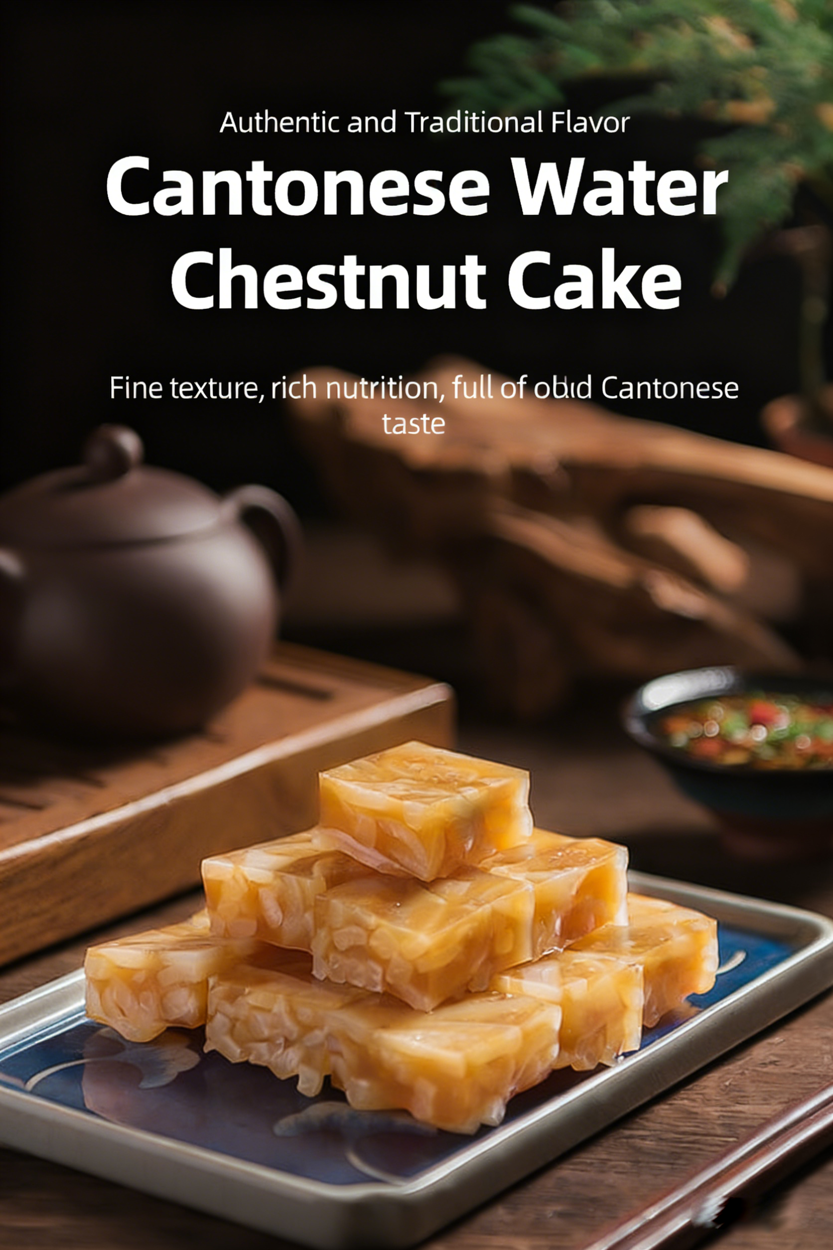 Authentic Chinese Water Chestnut Cake Premix for Morning Tea Desserts