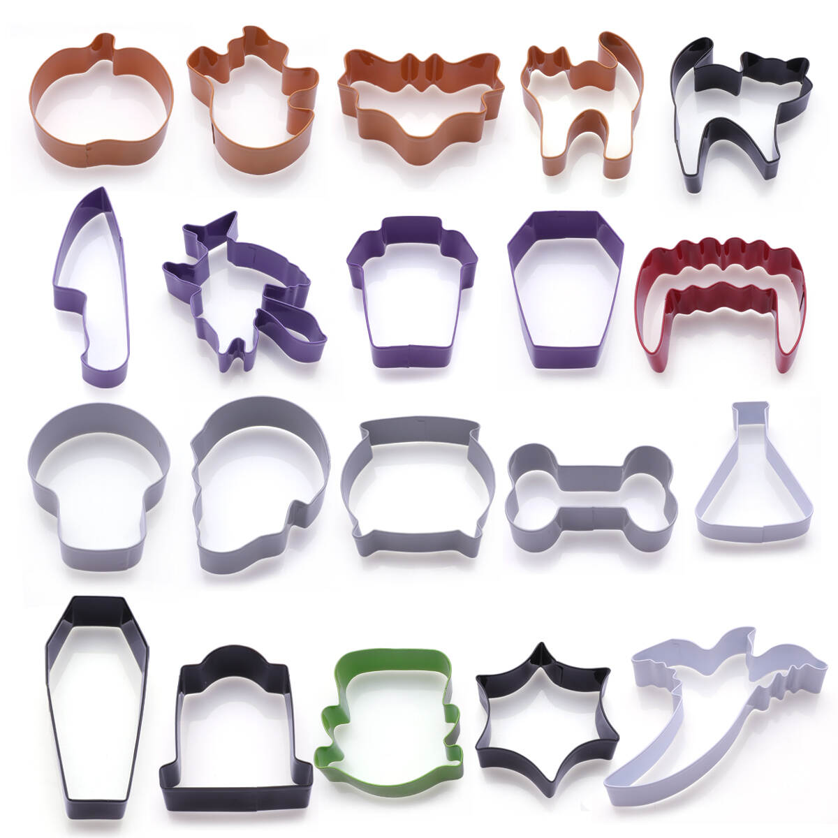 Halloween Stainless Steel Cookie Cutters Set