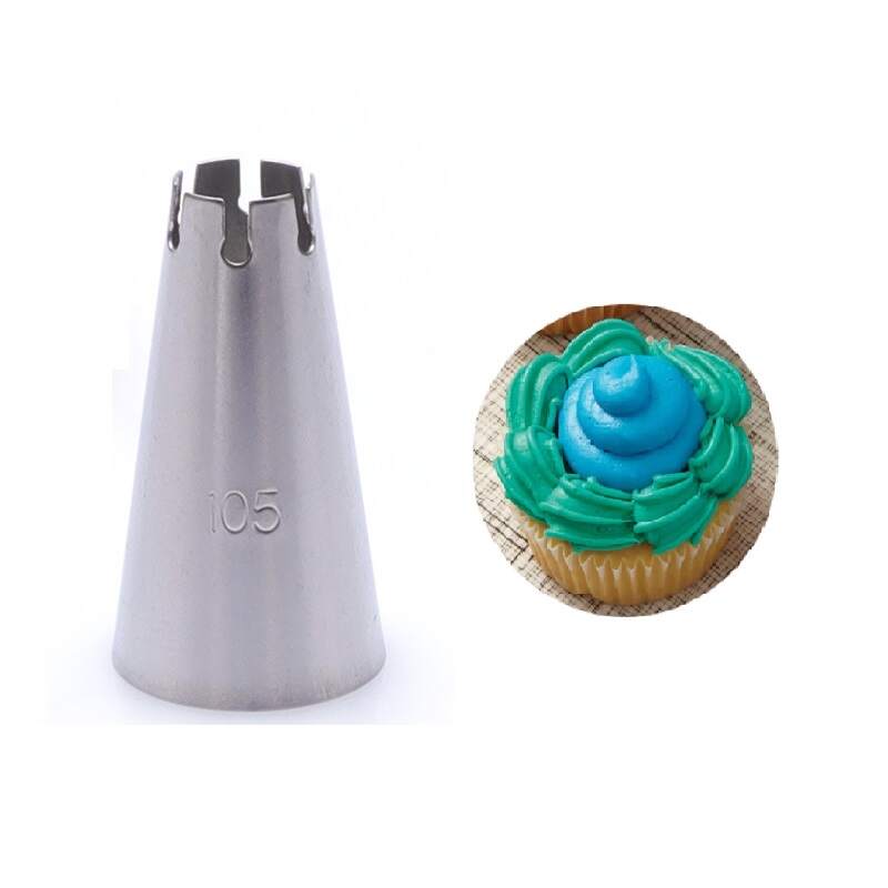 #105 Stainless steel piping tip Cake Decorating