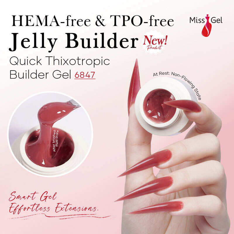 Wholesale HEMA-Free & TPO-Free Quick Thixotropic Nail Extension Builder ...