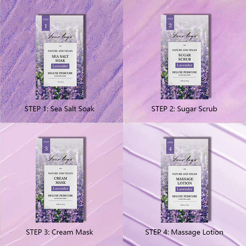 Private Label 4-Step Pedicure Kits Wholesale | Custom Spa Box OEM - MissGel
