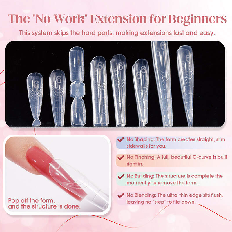 Wholesale Hottest Dual Forms | Custom Nail Extension System Kit -MissGel