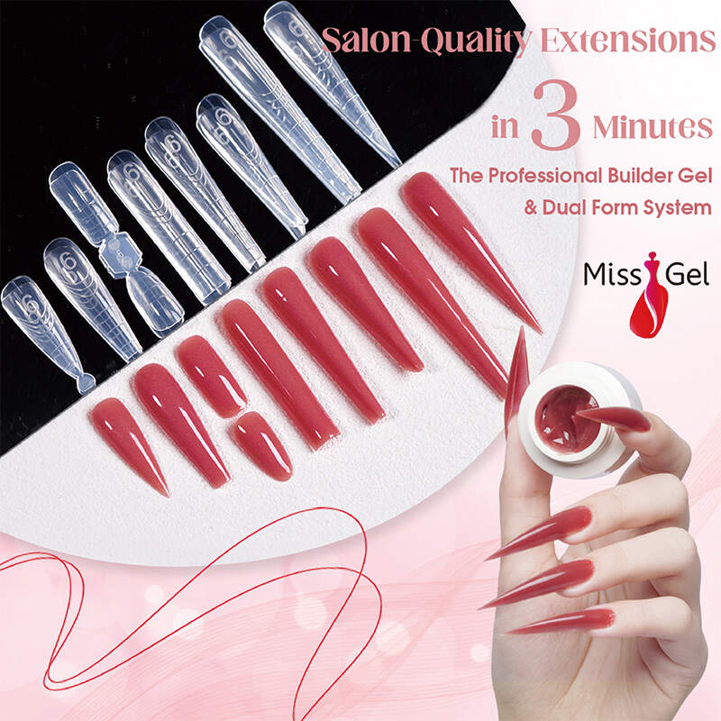 Wholesale Hottest Dual Forms | Custom Nail Extension System Kit -MissGel