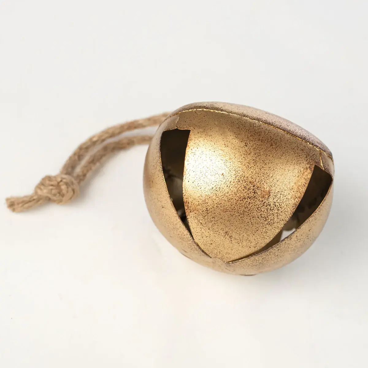 Sleigh Bell Ornament: Antique Gold
