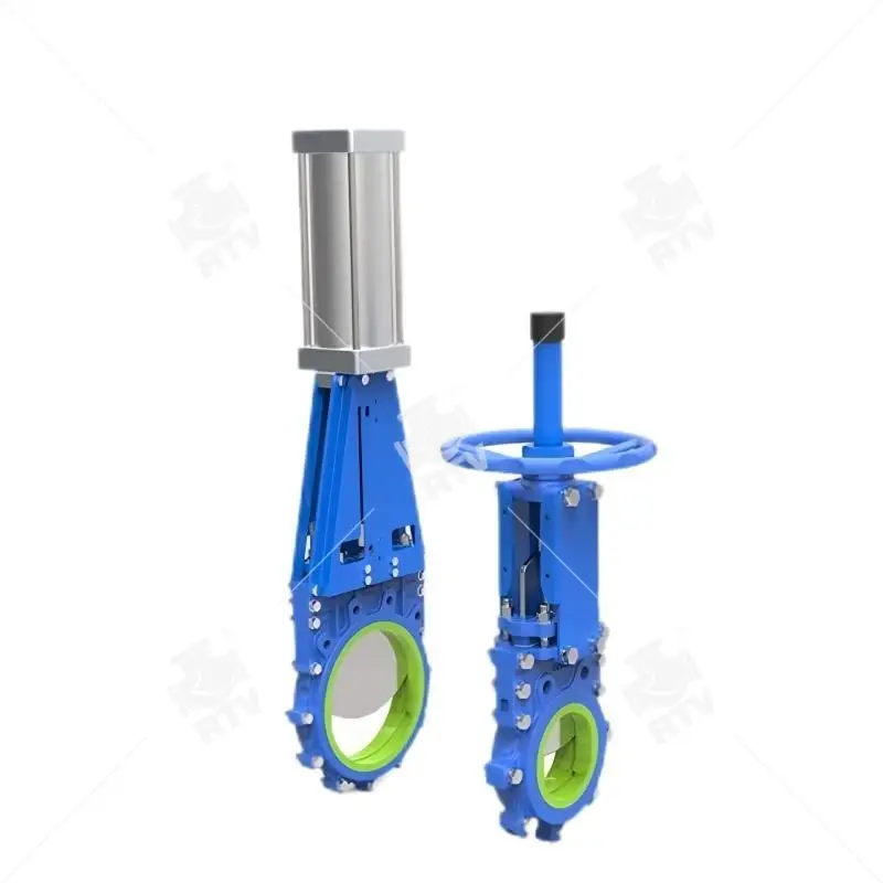 BI-DIRECTIONAL SEAL POLYURETHANE NON-GROOVE LINING KNIFE GATE VALVE