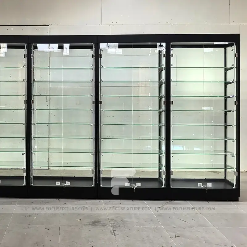 Corner Retail Glass Showcase System