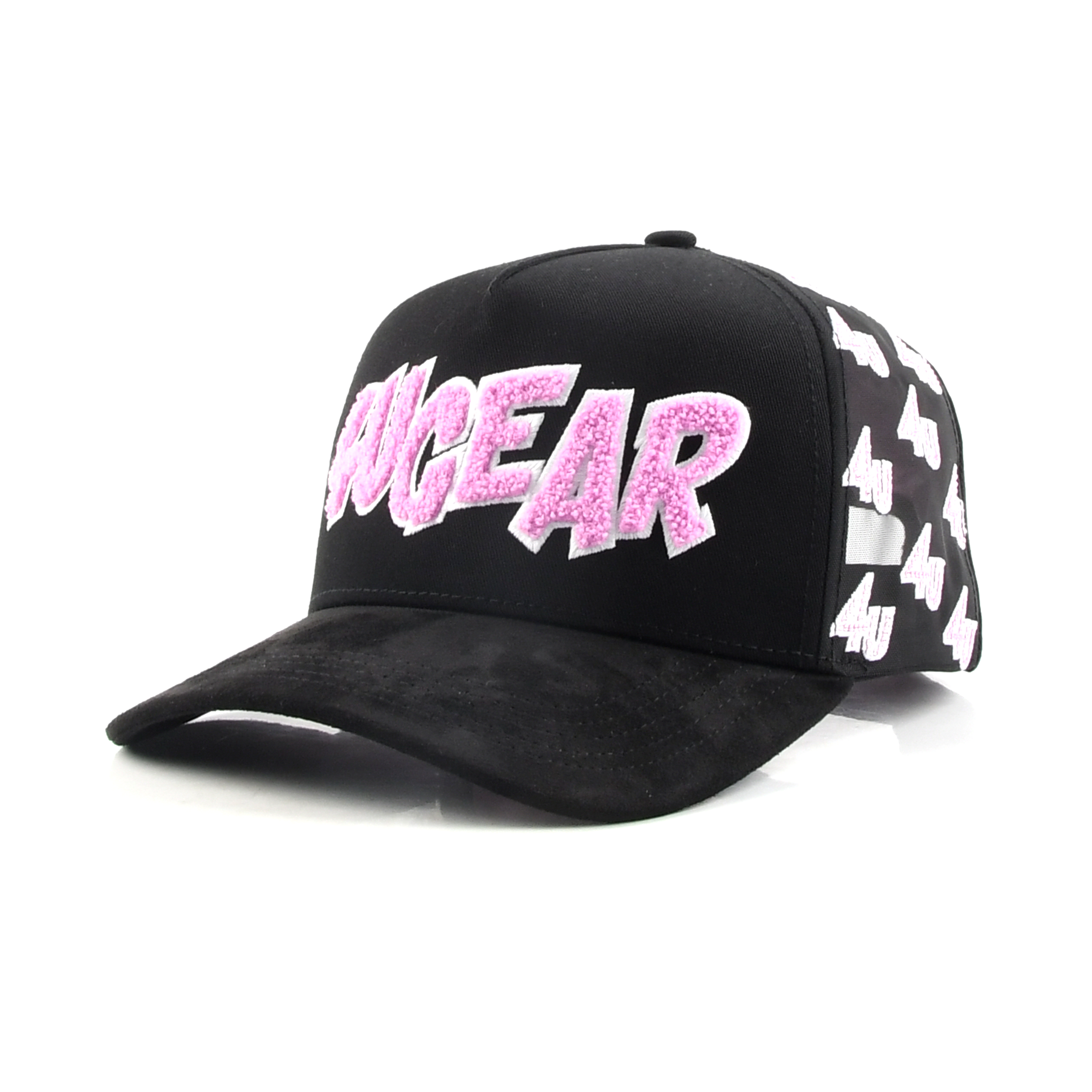 4UGEAR Wholesale Gorras Curved Baseball Hat Black Suede Brim Barbas ...