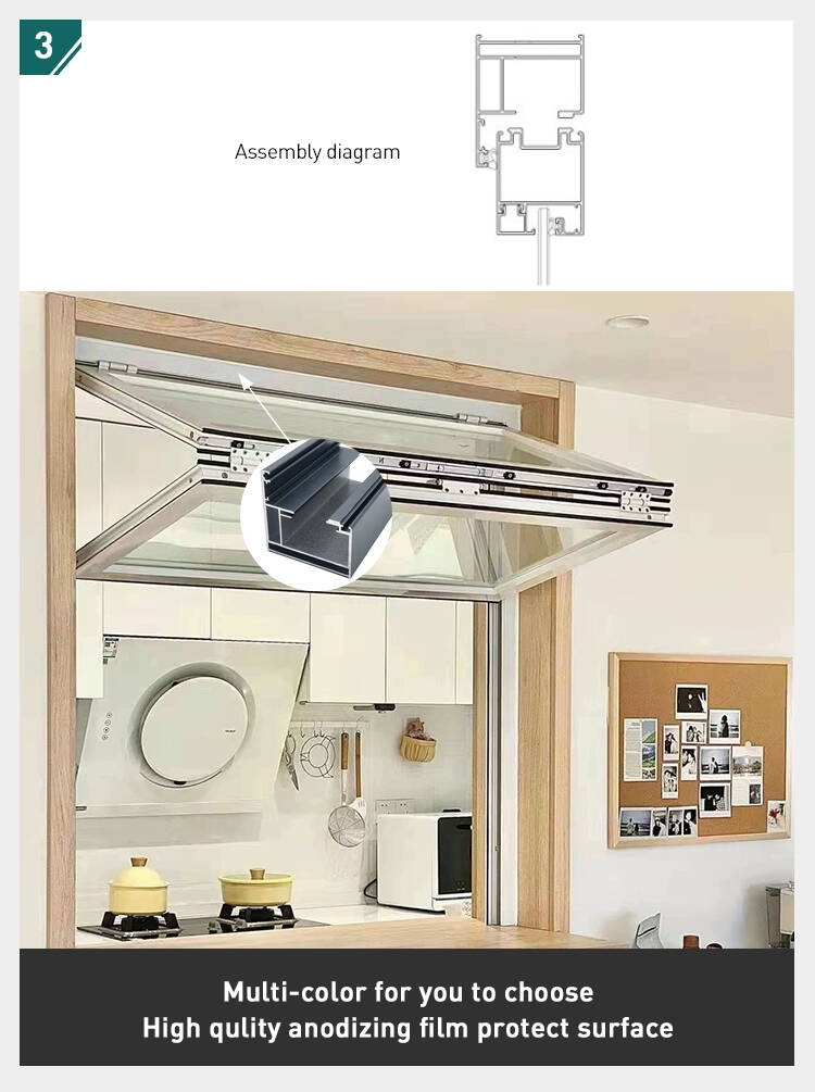 Aluminium Vertical Folding Door And Window Push Up Fold Up Window ...