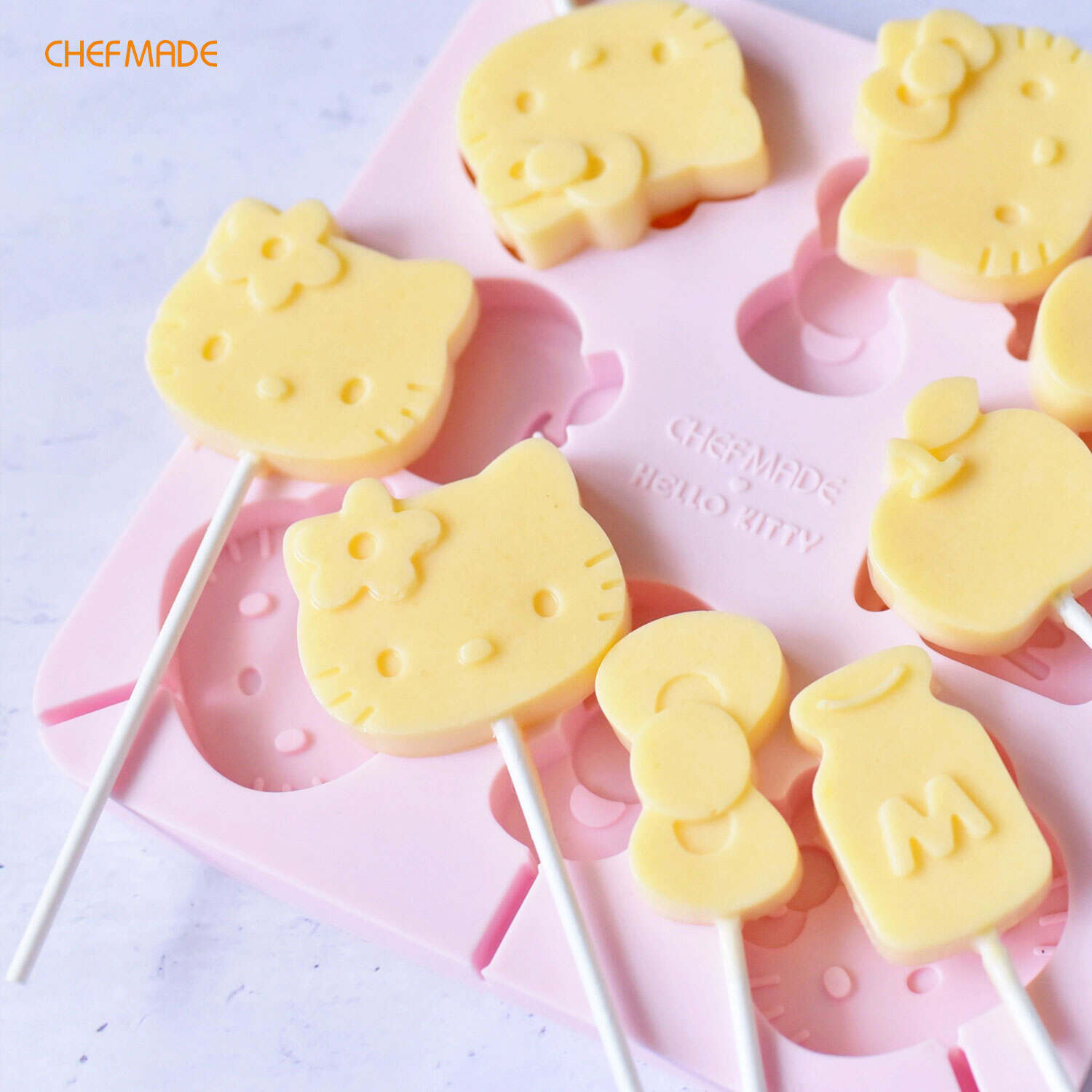 Hello Kitty Chocolate Lollipop Molds