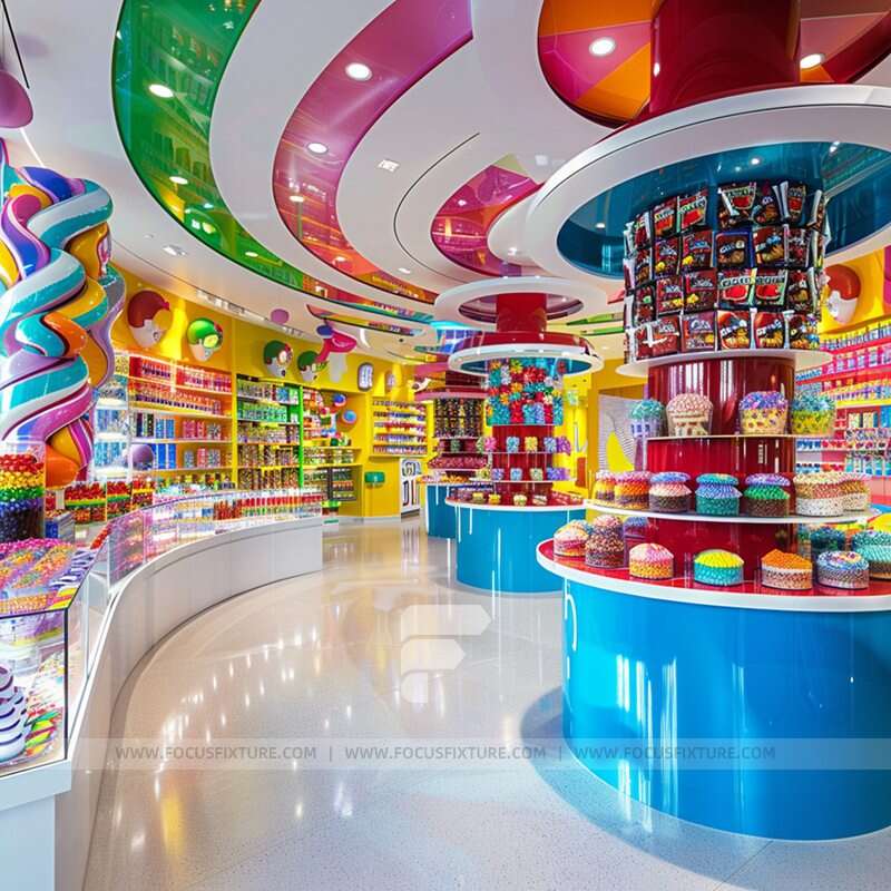 Candy Store Display Sweet Counter Design Chocolate Rack