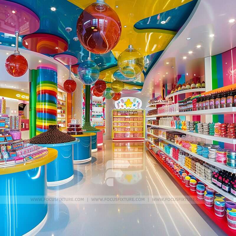 Candy Store Display Sweet Counter Design Chocolate Rack