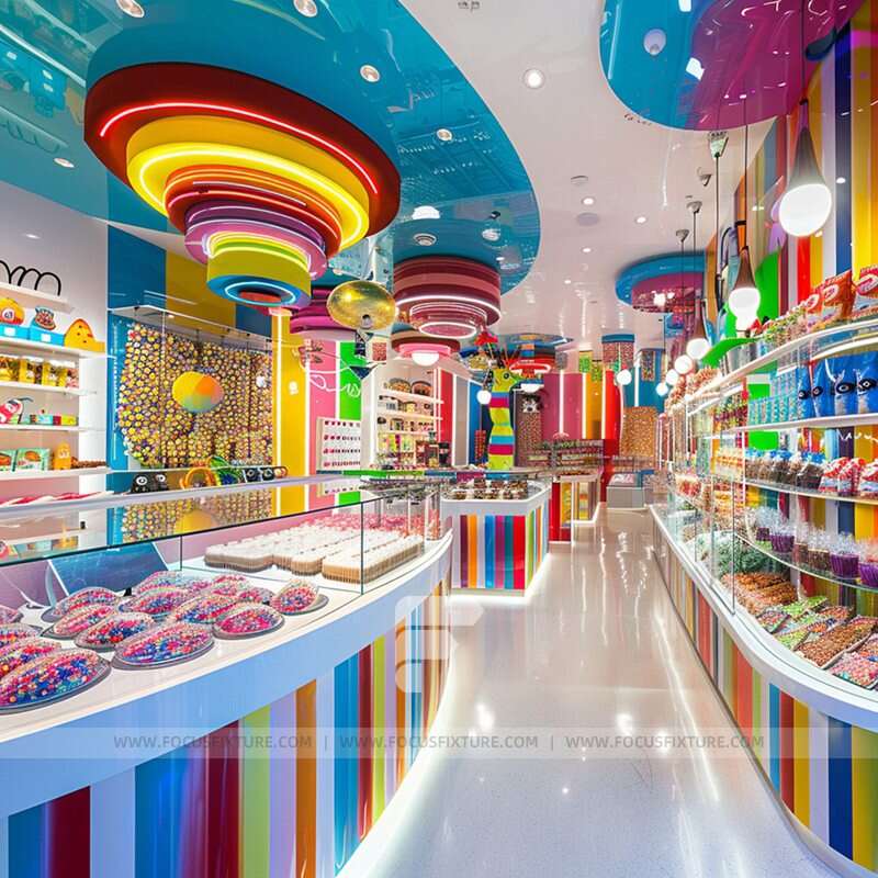 Candy Store Display Sweet Counter Design Chocolate Rack
