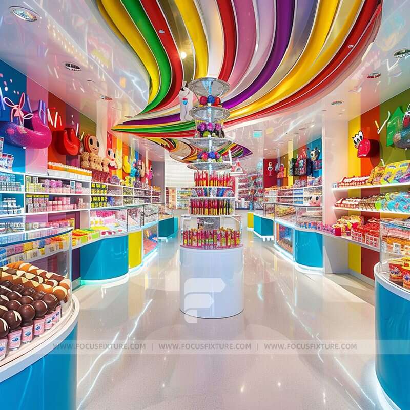 Candy Store Display Sweet Counter Design Chocolate Rack
